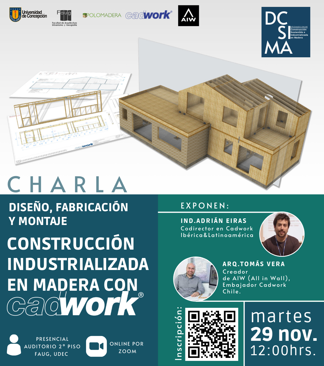 Diseño, fabricación y montaje: Construcción industrializada en madera con ... | Agenda UdeC